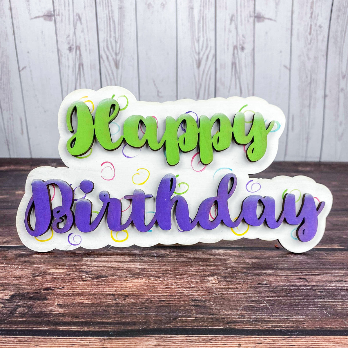 Happy birthday sign bundle - Birthday party decor signs – Backyard Dahlia